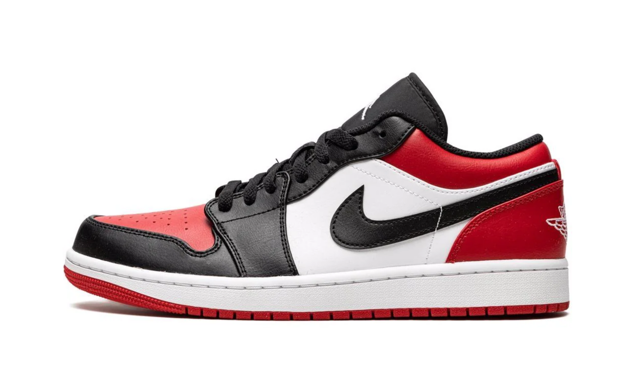 Air Jordan 1 Low Bred Toe - 553558-612 / 553560-612 - Full Size Chart