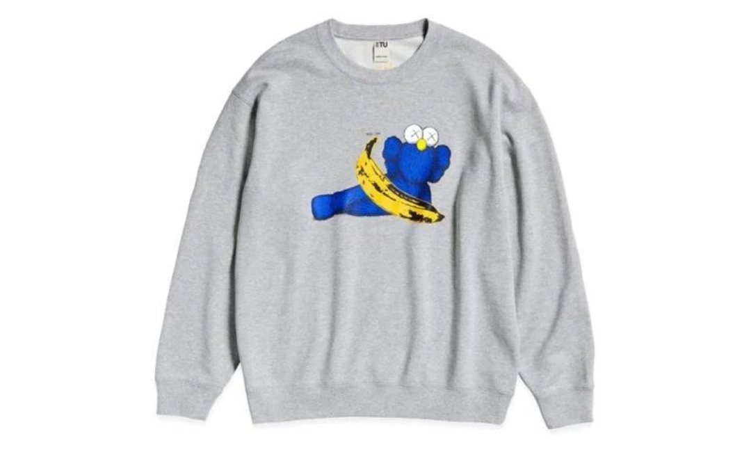 KAWS Uniqlo X Andy Warhol Banana Crewneck - Pełna rozmiarówka